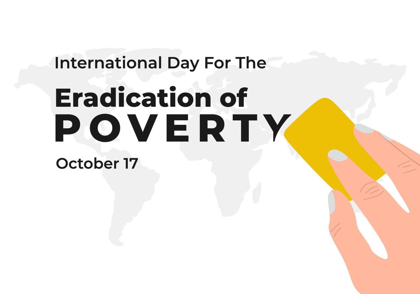International Day For The Eradication Of Poverty Poster On October 17
