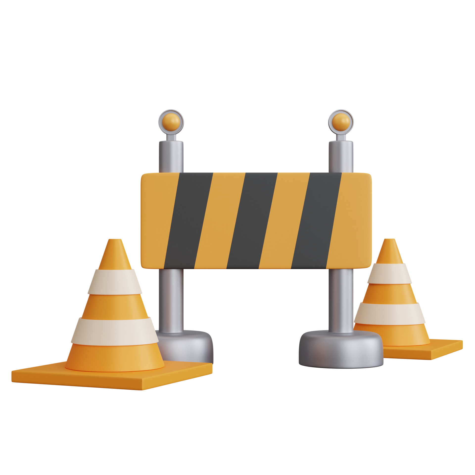 3d rendering road block with two traffic cone isolated 12589431 PNG 3d rendering road block with two traffic cone isolated 12589431 PNG