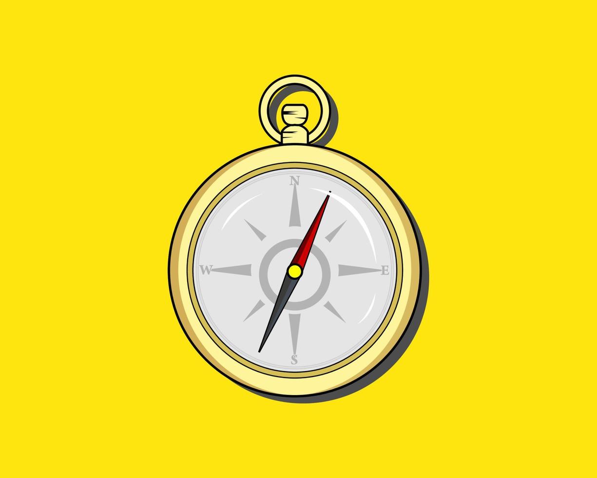 Compass Flat Icon Logo Illustration Vector Isolatedsuitable For Web Design Logo App And