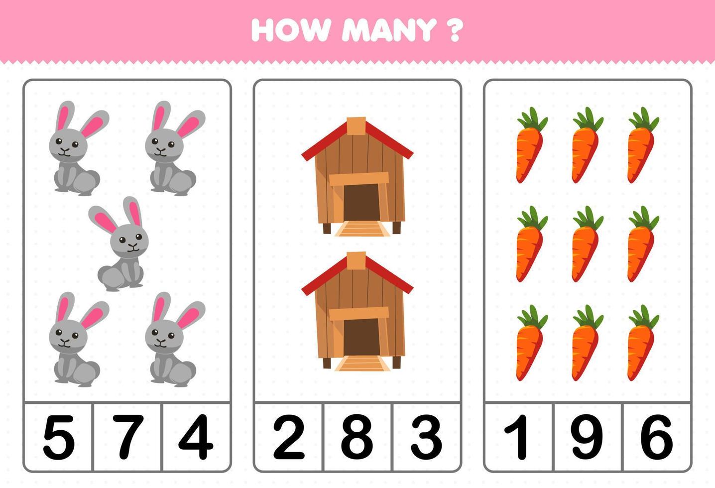 Rabbit Math Worksheets Lower Ability KS1 Peter Rabbit Number