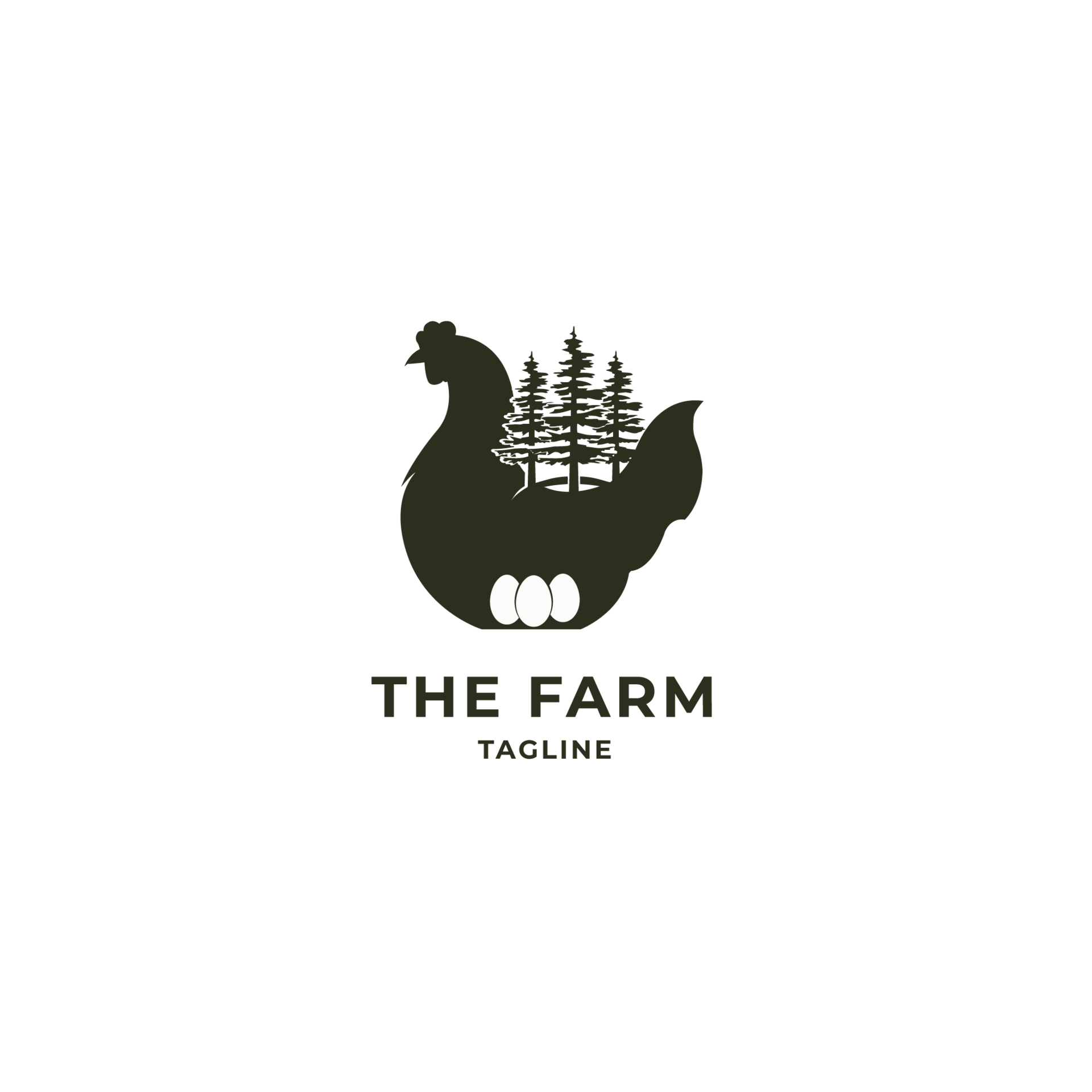 Chicken Farm Logo Illustration Design Rooster Vintage 12597316 PNG chicken-farm-logo-illustration-design-rooster-vintage-12597316-png