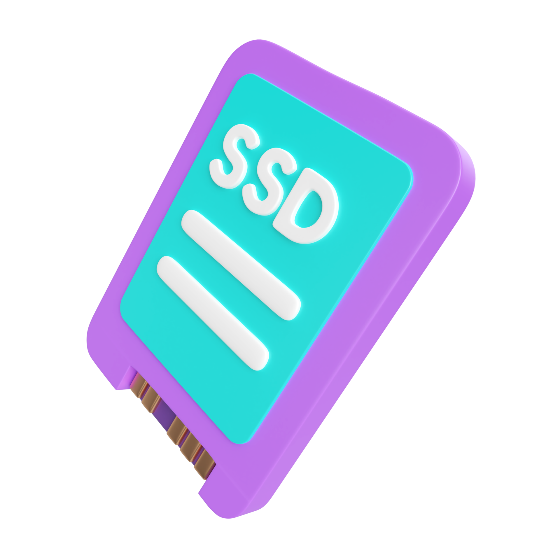 icône illustration ssd 3d 12597353 PNG