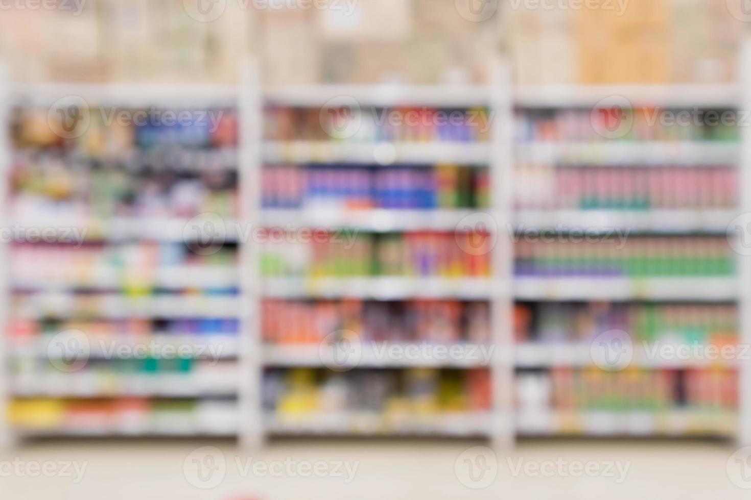 Abstract blur supermarket discount store product shelves interior ... Abstract blur supermarket discount store product shelves interior ...