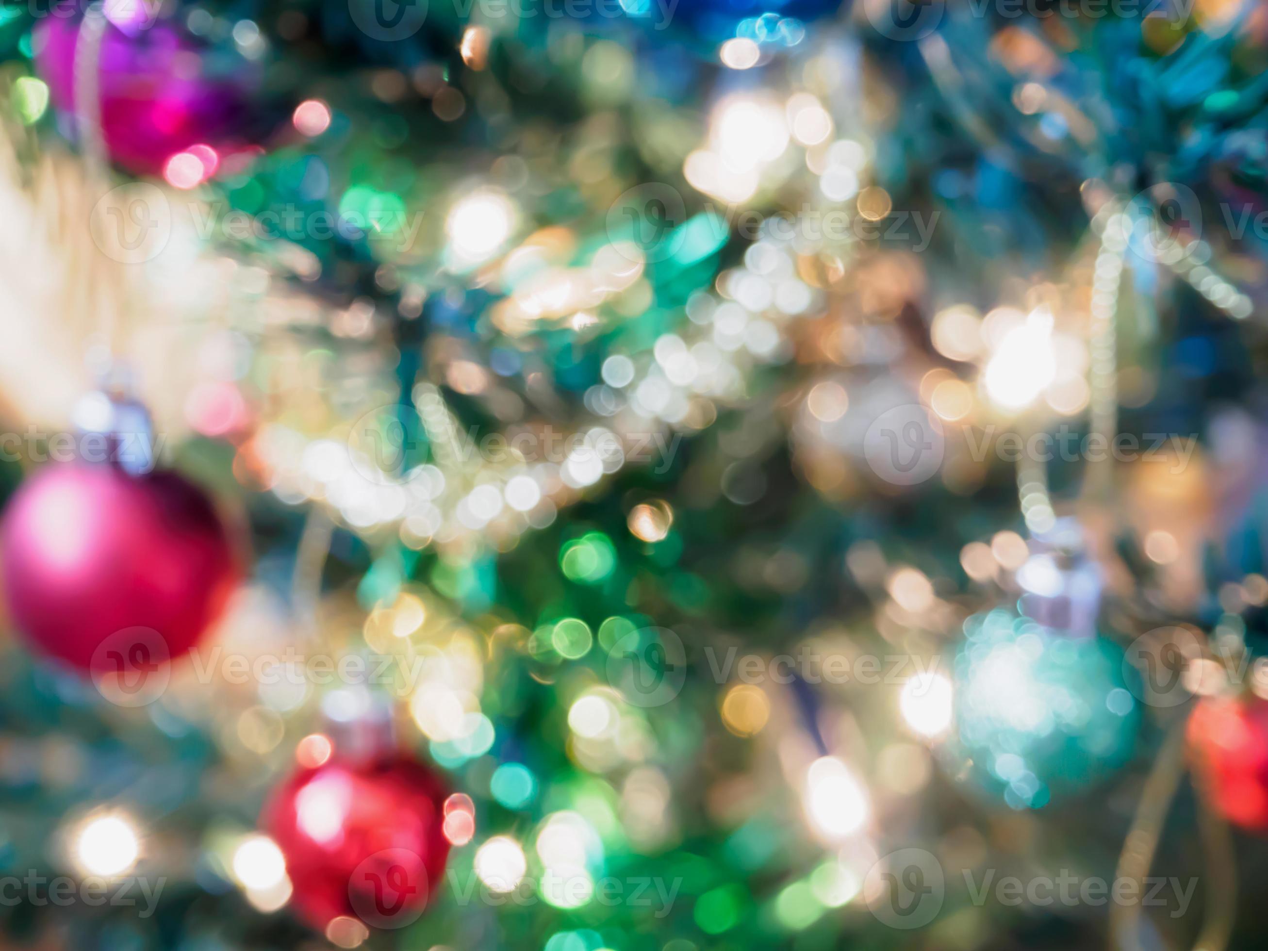 Christmas tree with bokeh light blur background 12603484 Stock Photo at Vecteezy
