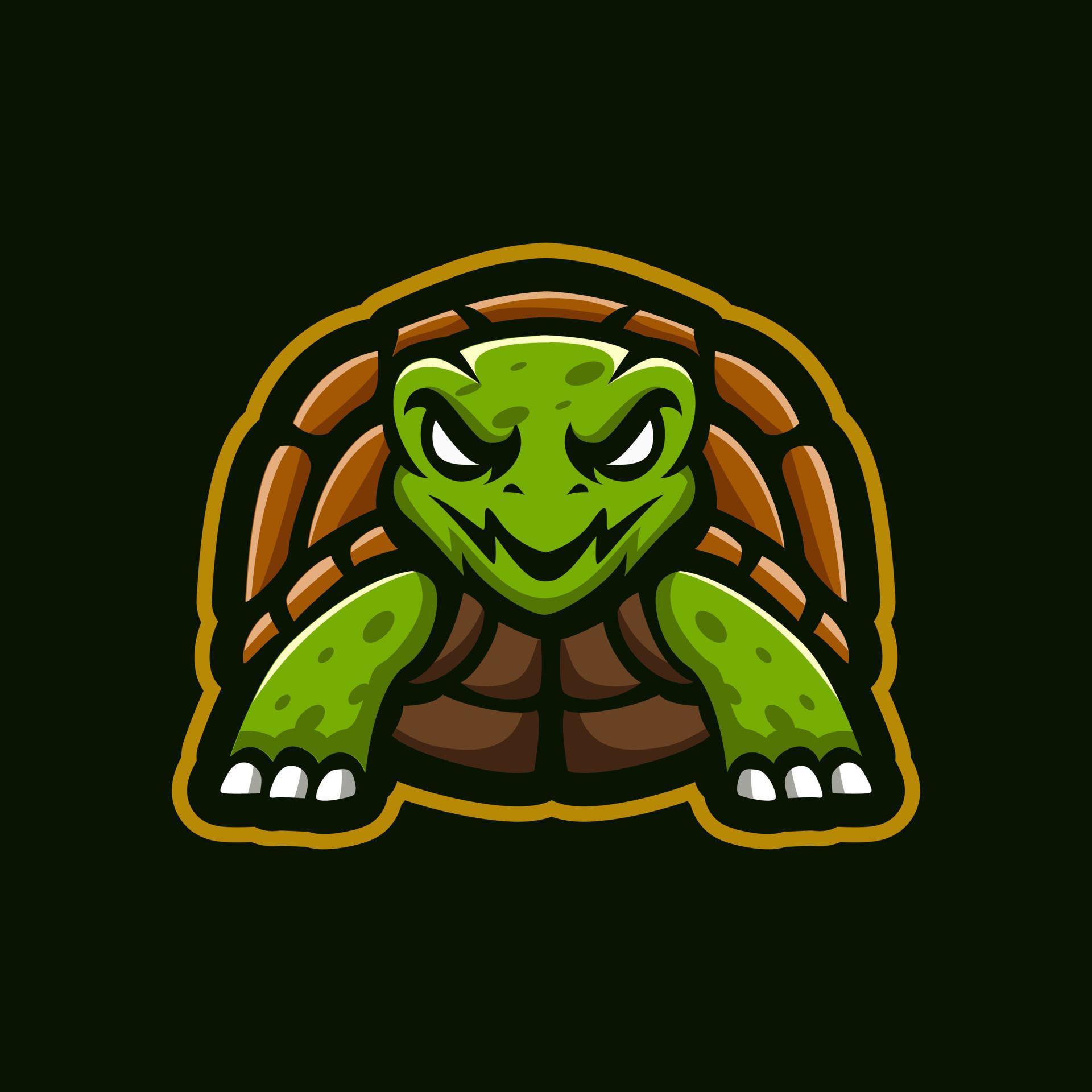 turtle mascot logo gaming illustration vector 12606041 Vector Art at Vecteezy