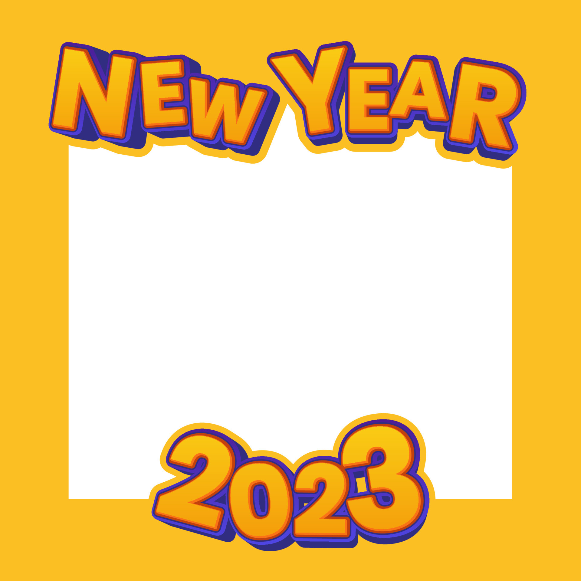 happy new year social media template. new year 2023 frame for social ... happy new year social media template. new year 2023 frame for social ...