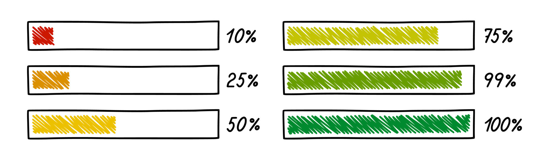 Progress Loading Bar Infographics Design Element With Status Of