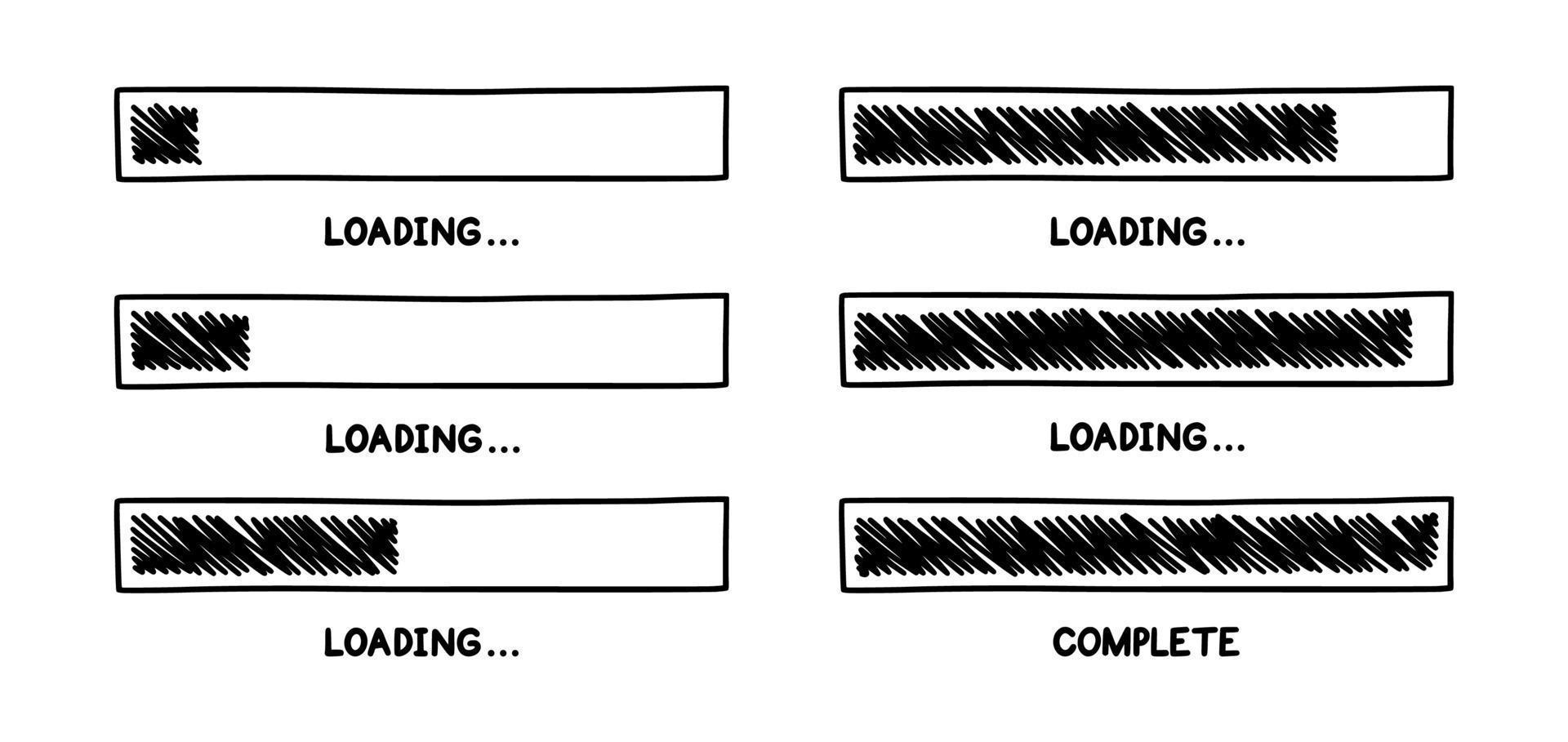 Progress Loading Bar Infographics Design Element With Status Of