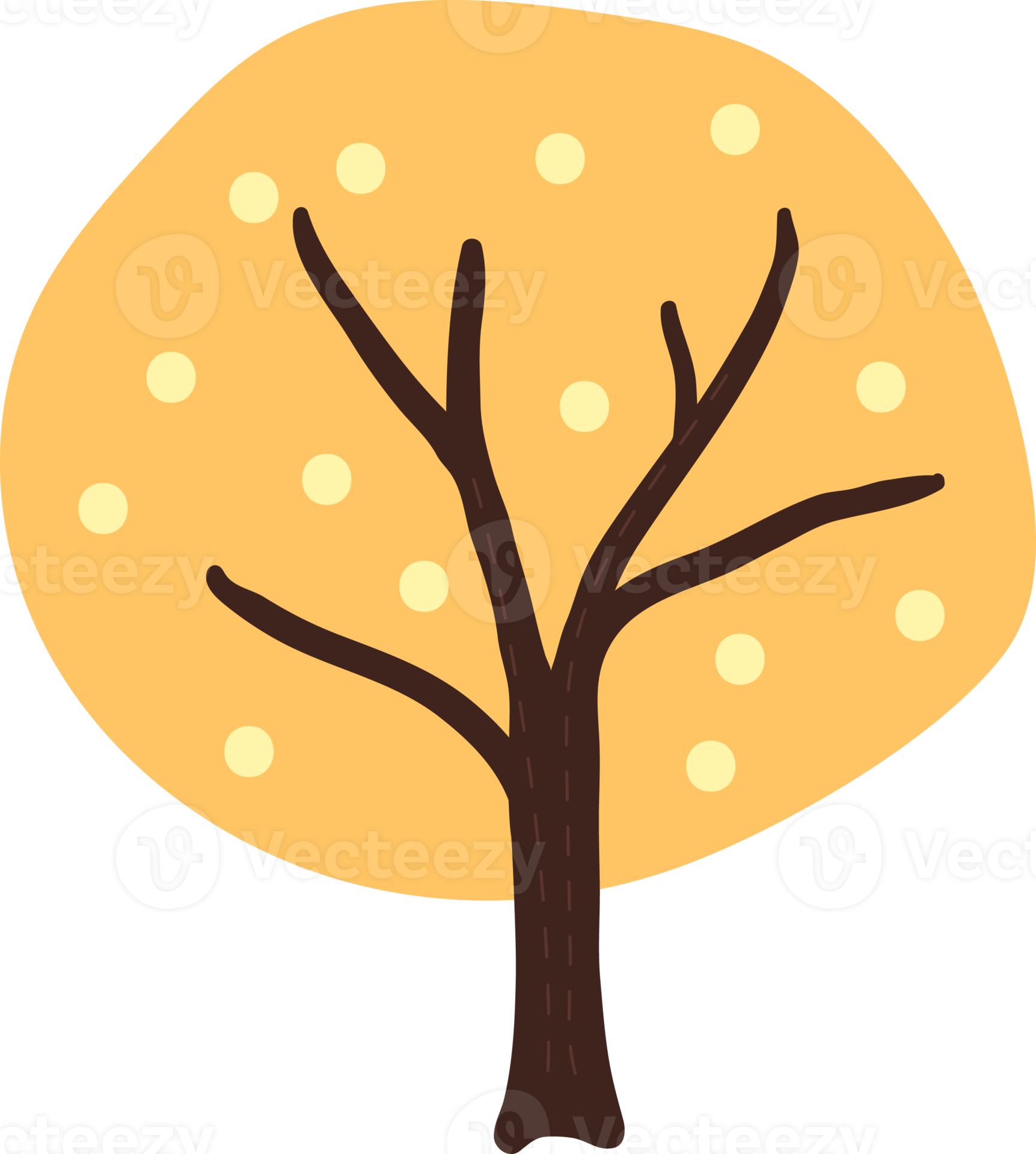 flat style fall autumn tree 12616532 PNG