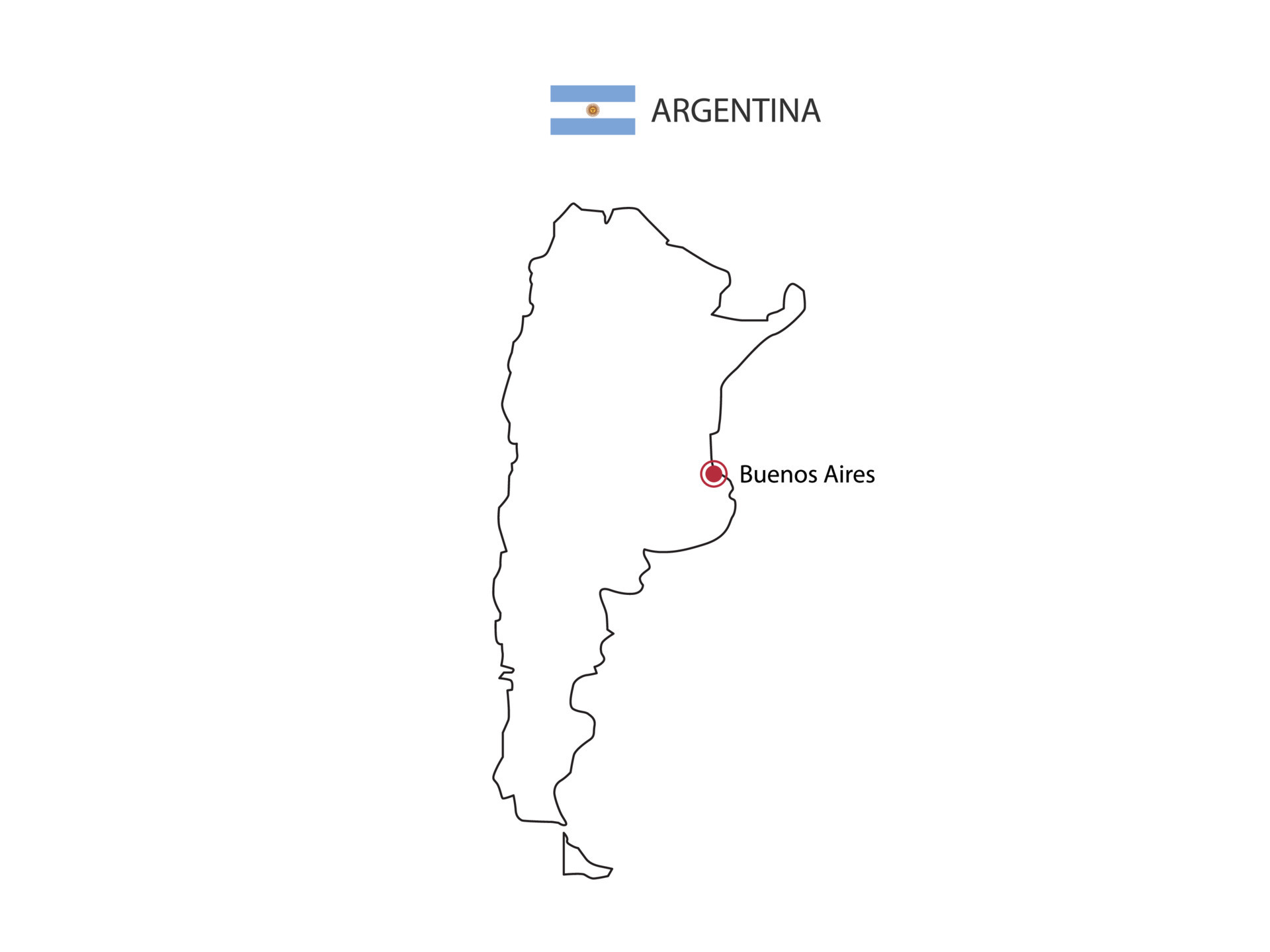 Argentina Capital City Map Argentina Capital City Map