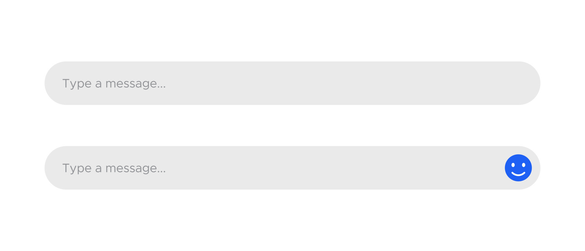 Type a message bar icon vector. Social media elements 12620666 Vector Art at Vecteezy