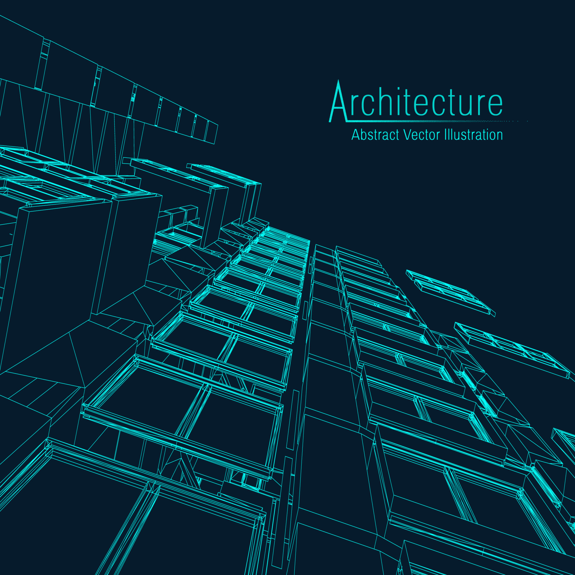 Architecture Line Background Building Construction Sketch Vector