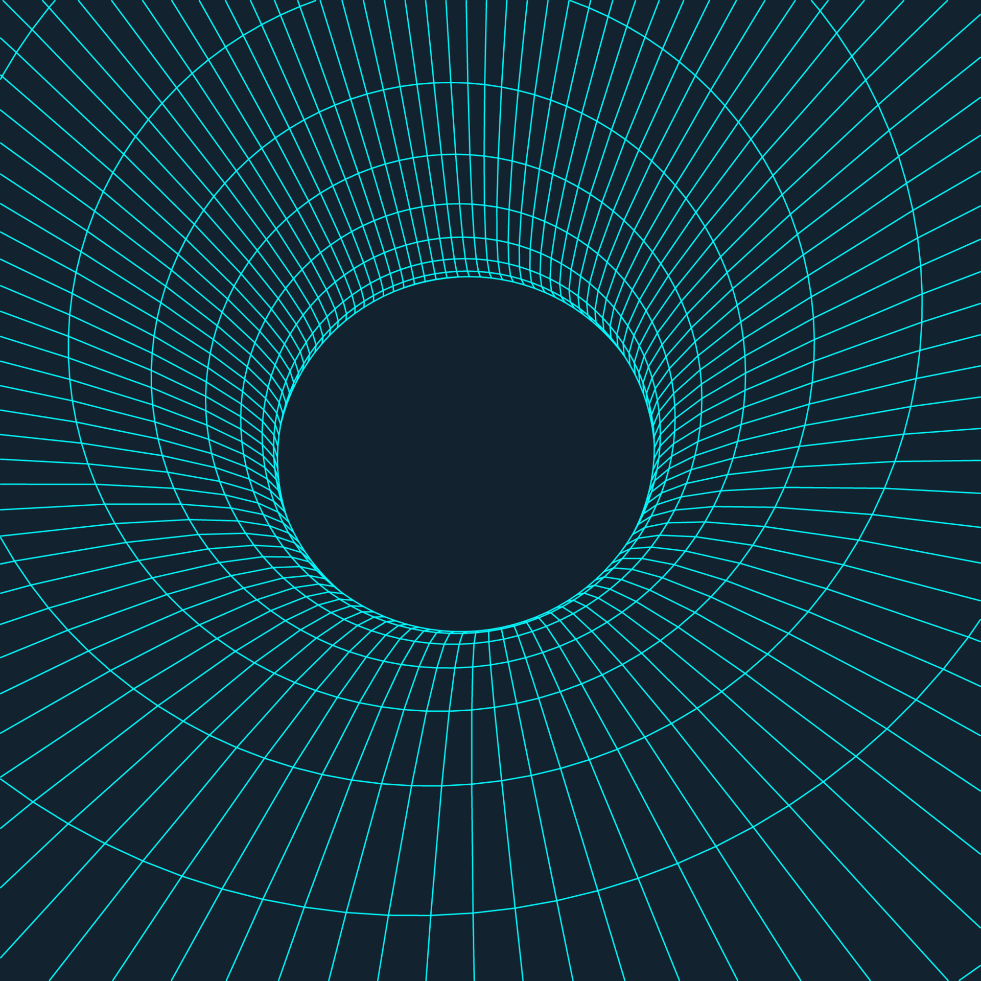 Wireframe Torus With Connected Lines And Dots Mesh Polygonal Element