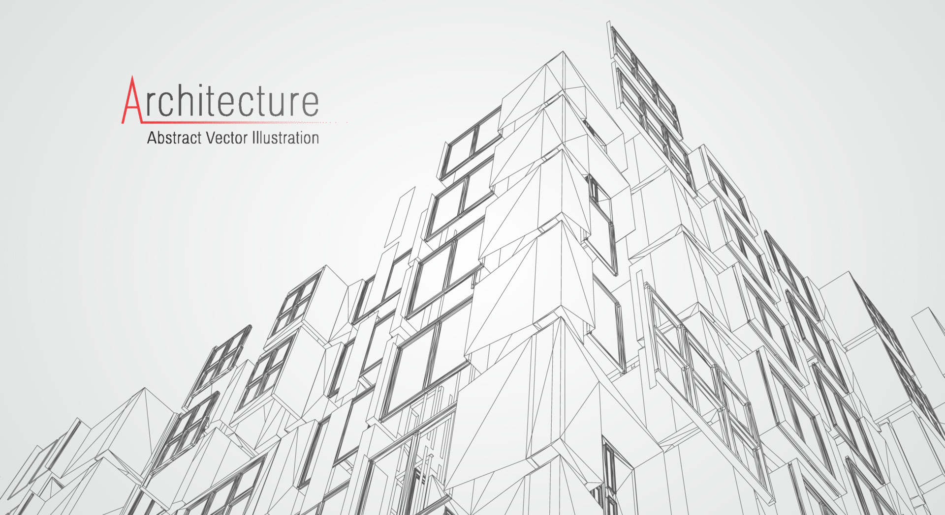 Architecture Line Background Building Construction Sketch Vector