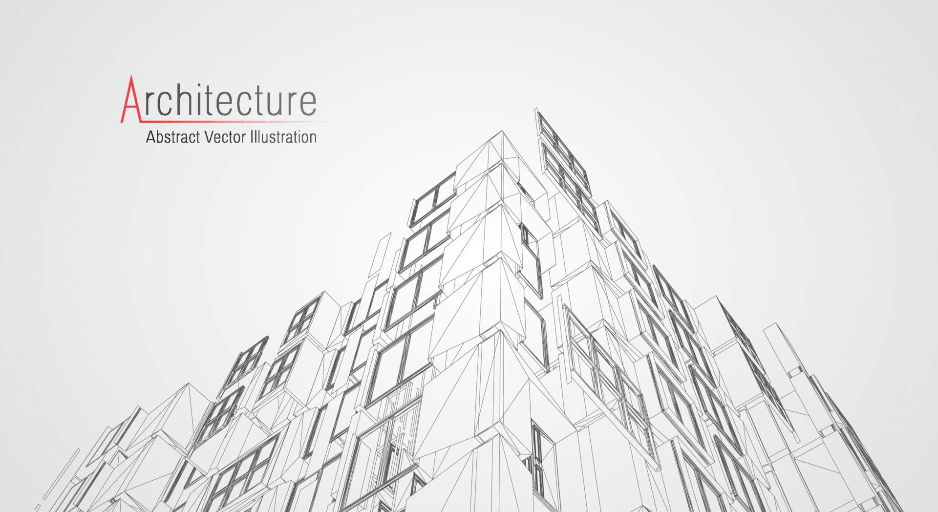 Modern Architecture Wireframe Concept Of Urban Wireframe Wireframe Building Illustration Of