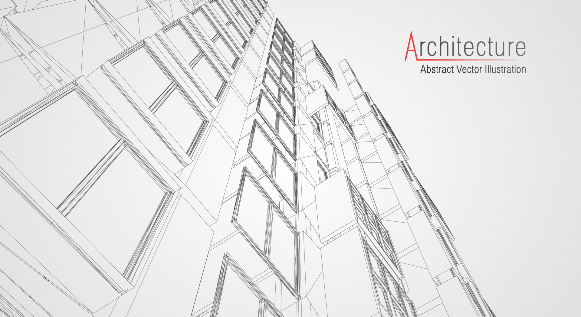 Modern Architecture Wireframe Concept Of Urban Wireframe Wireframe