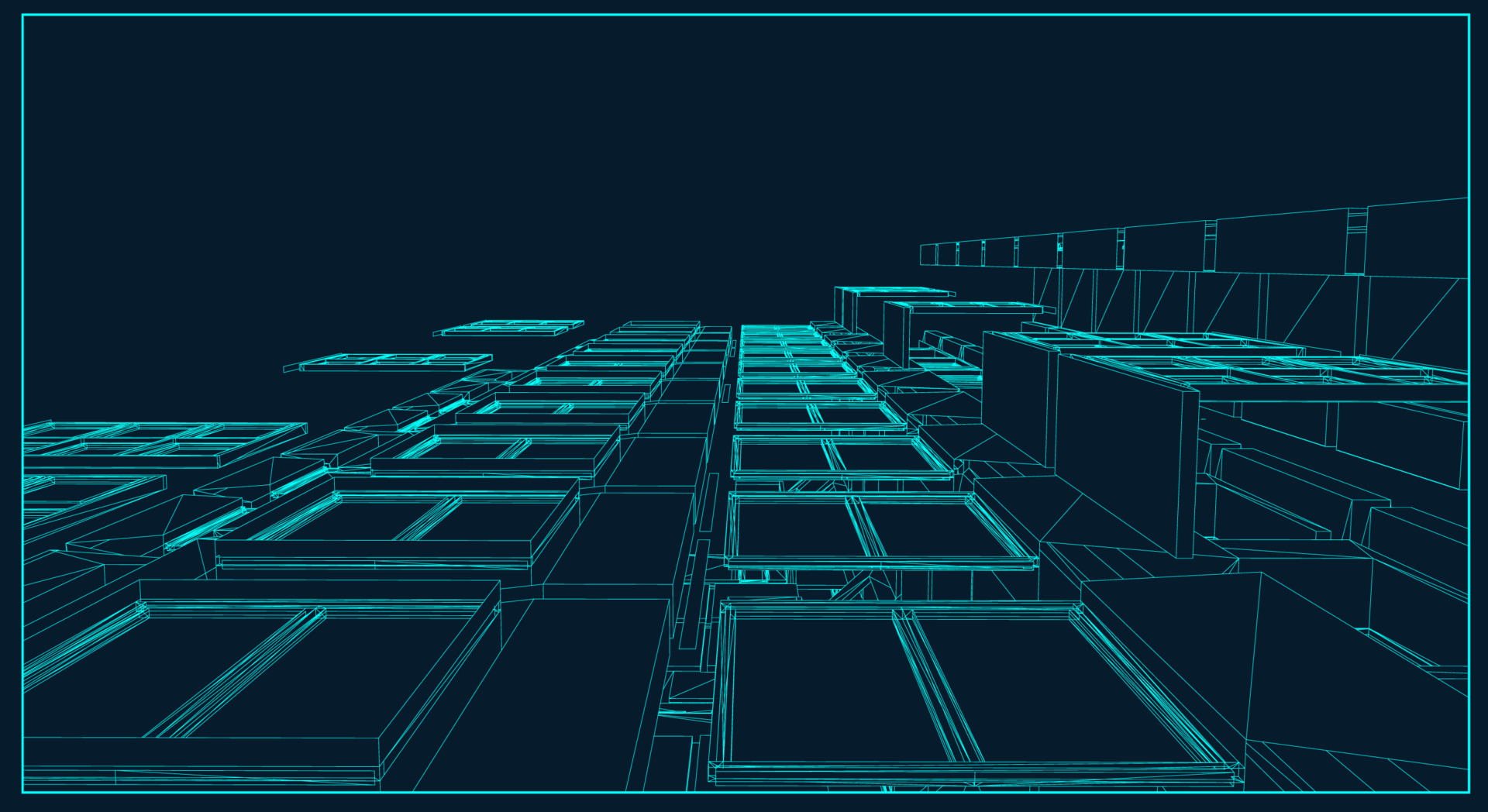 Modern Architecture Wireframe Concept Of Urban Wireframe Wireframe
