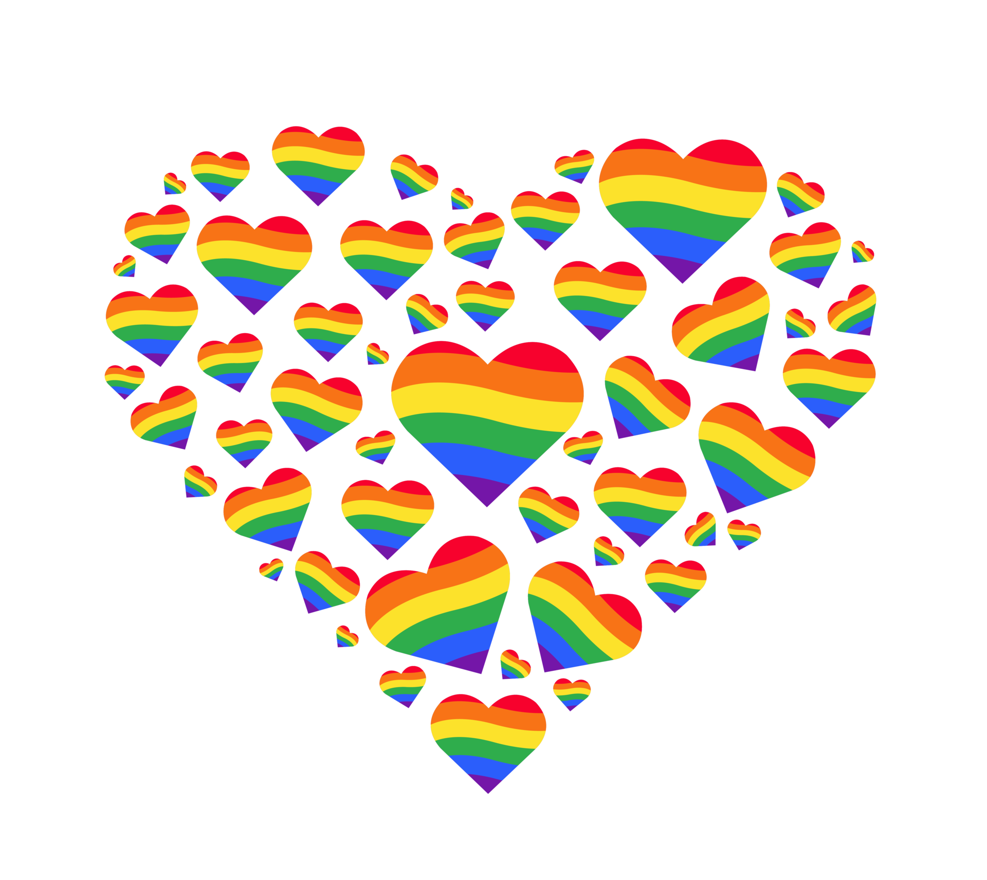Rainbow Heart Rainbow Flag 12621500 Png