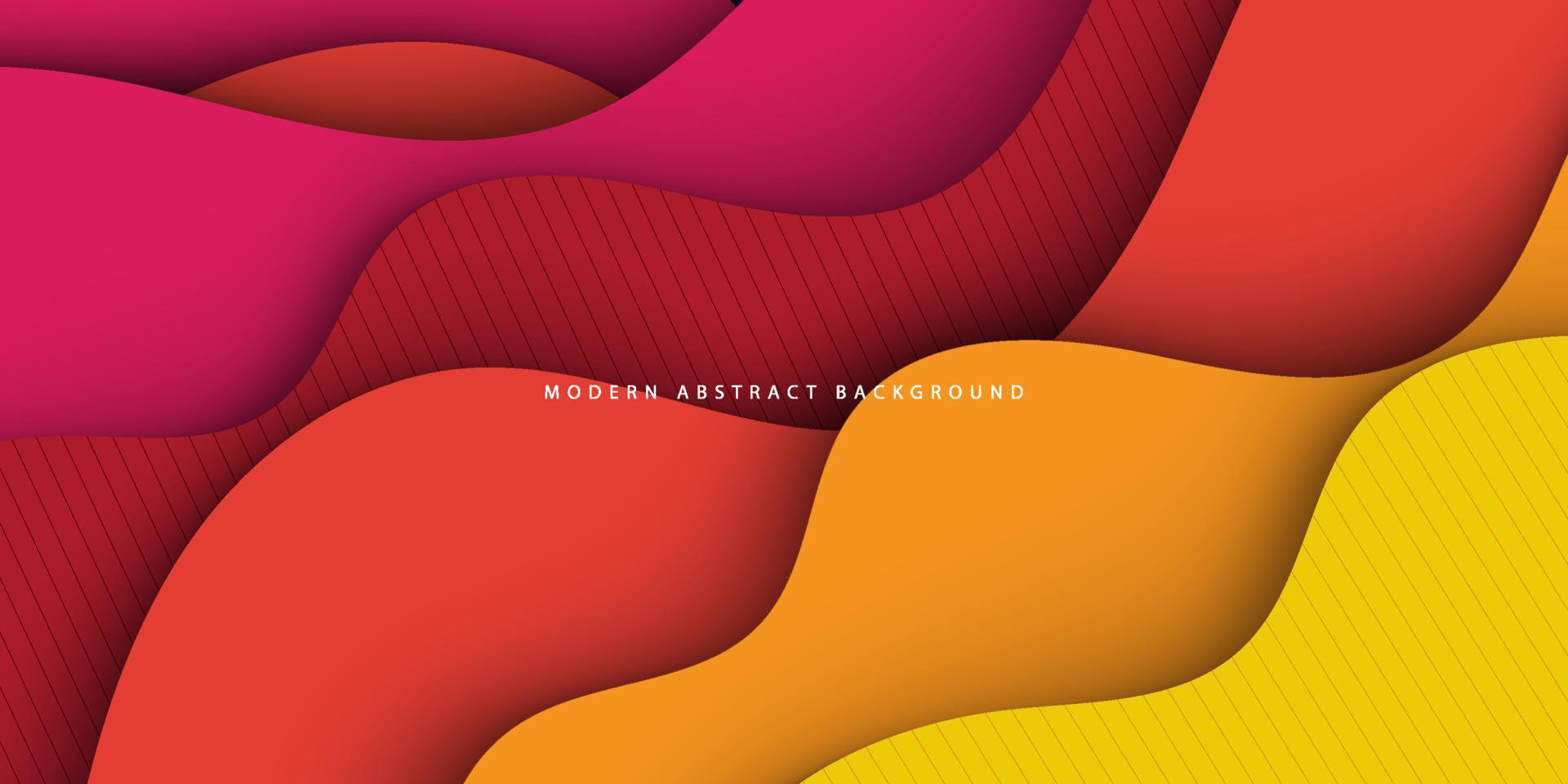 Abstract Colorful Wavy Background Papercut Stylegradient Overlap Layereps10 Vector 12624839