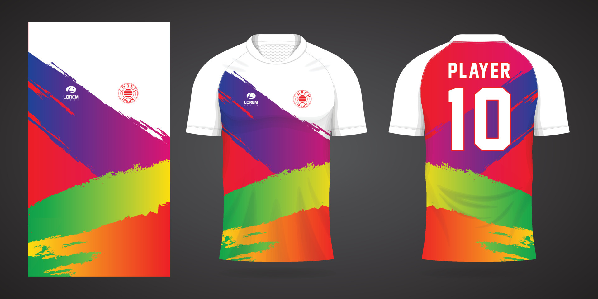 Football Jersey Sport Design Template 12624988 Vector Art At Vecteezy