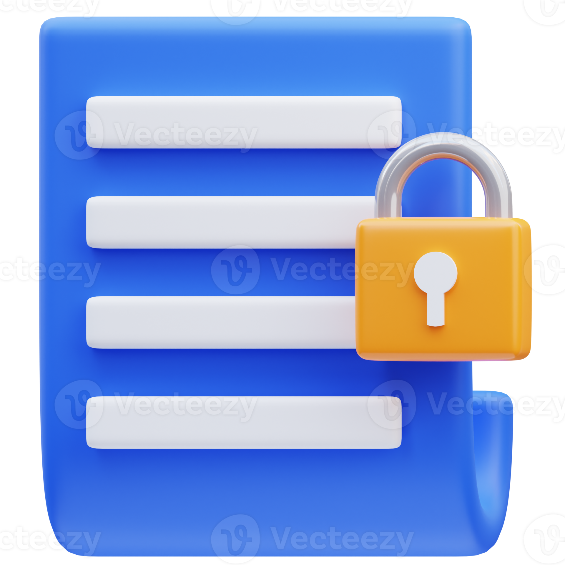 3d rendering of locked document icon illustration 12625013 PNG 3d rendering of locked document icon illustration 12625013 PNG