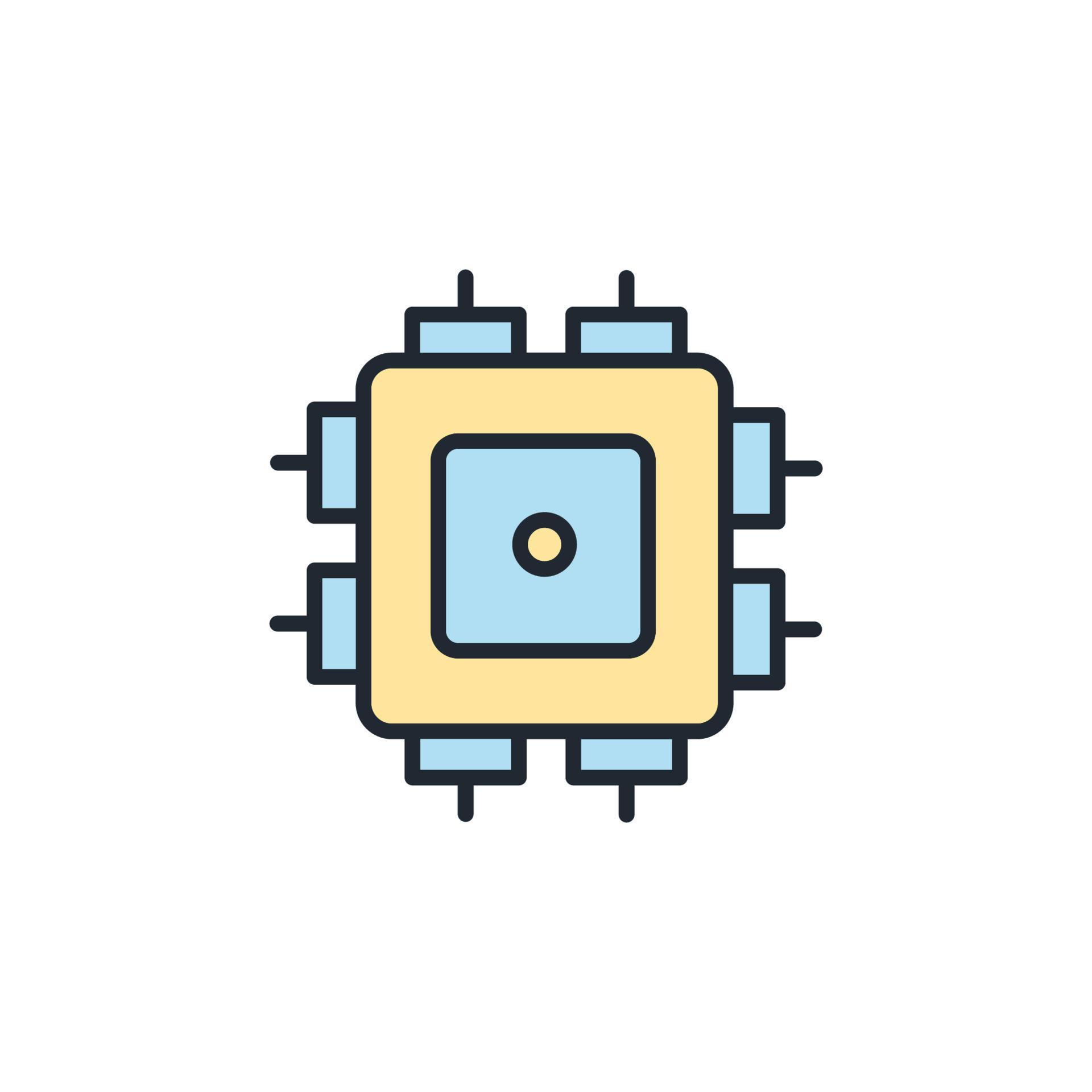 processor icons symbol vector elements for infographic web 12625264 ...