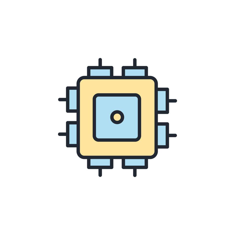 processor icons symbol vector elements for infographic web 12625264 ...
