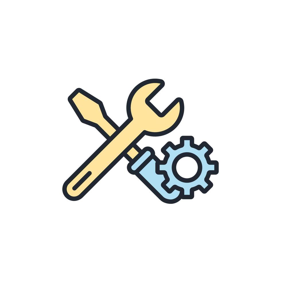 herramientas técnicas iconos símbolo elementos vectoriales para infografía web 12625283 Vector ...