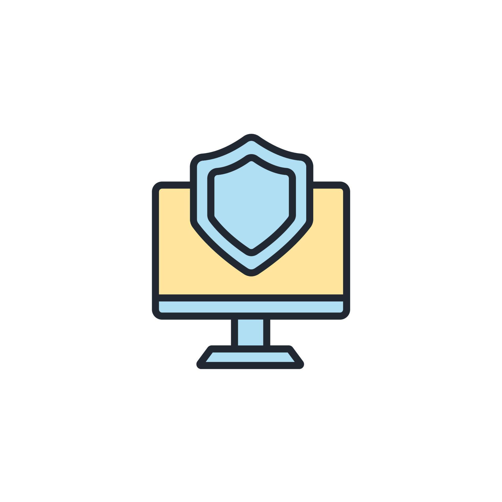 computer security icons symbol vector elements for infographic web ...