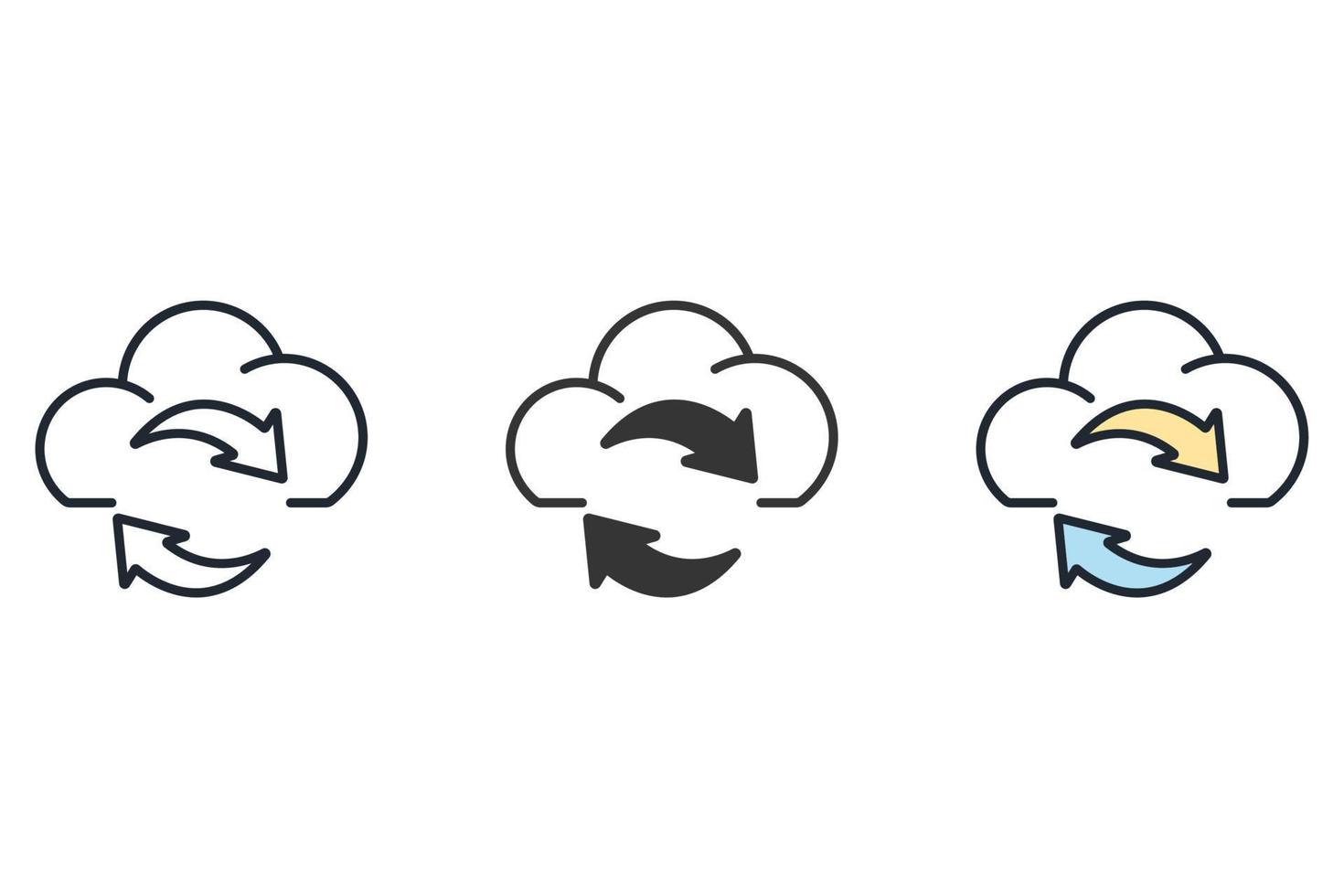 Backup System Icons Symbol Vector Elements For Infographic Web 12625336