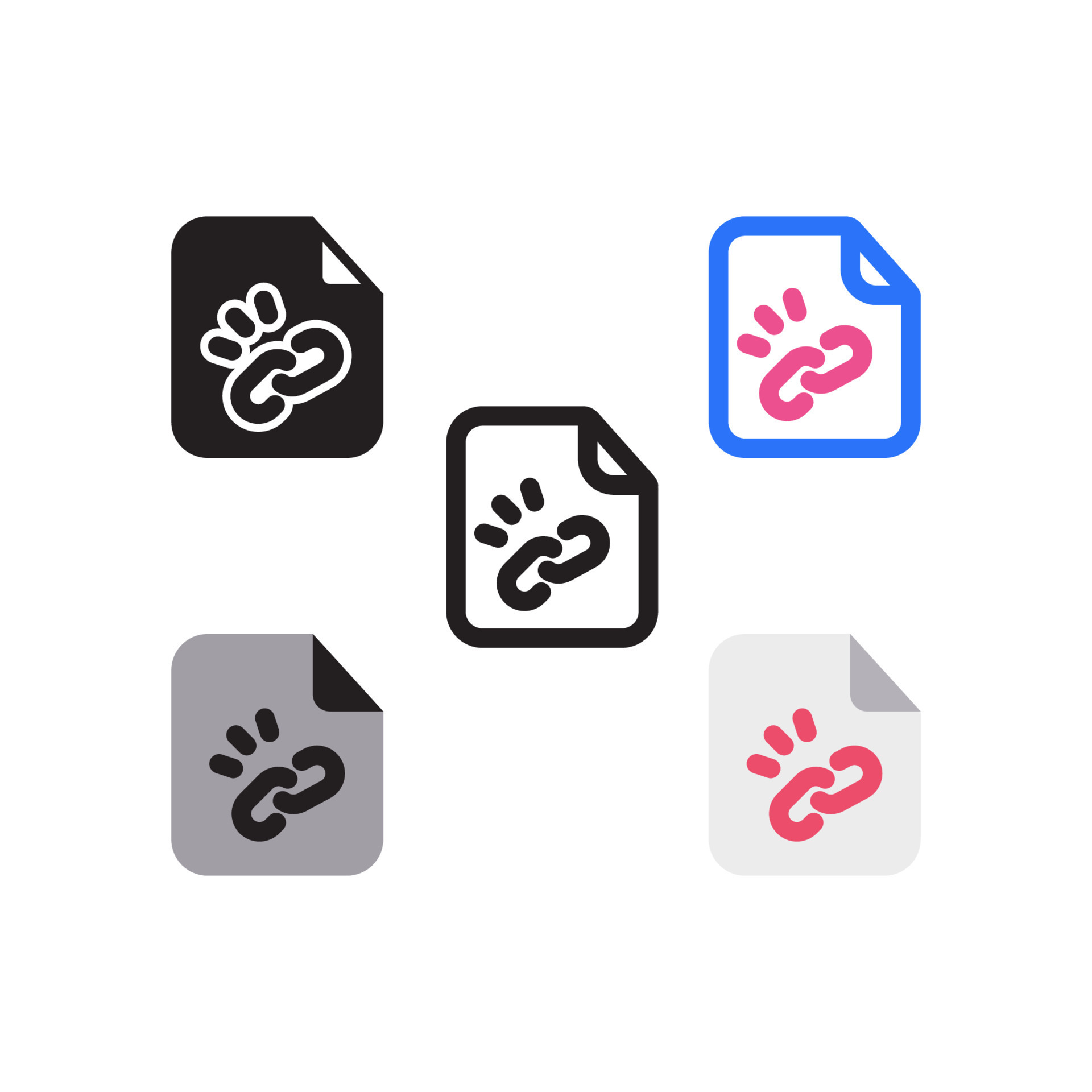 Unlink File Pack 12625387 Vector Art at Vecteezy