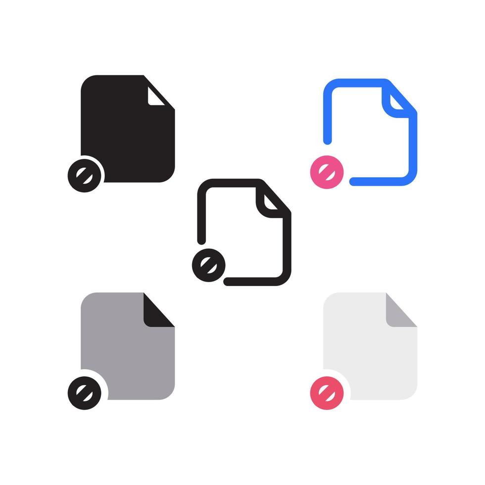 Restrict File Pack 12625403 Vector Art at Vecteezy