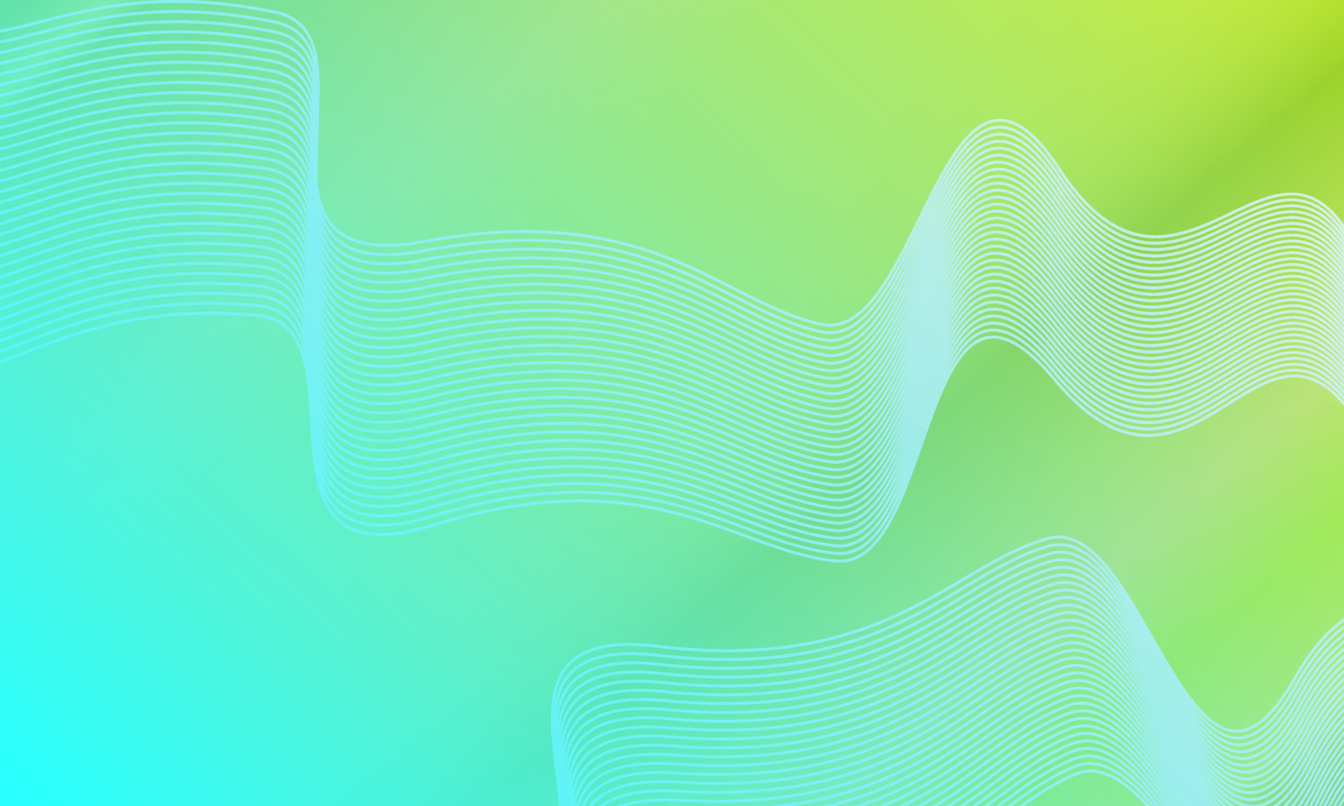 Shining Green And Pastel Blue Diagonal Gradient With Wave Line Pattern Abstract Modern And