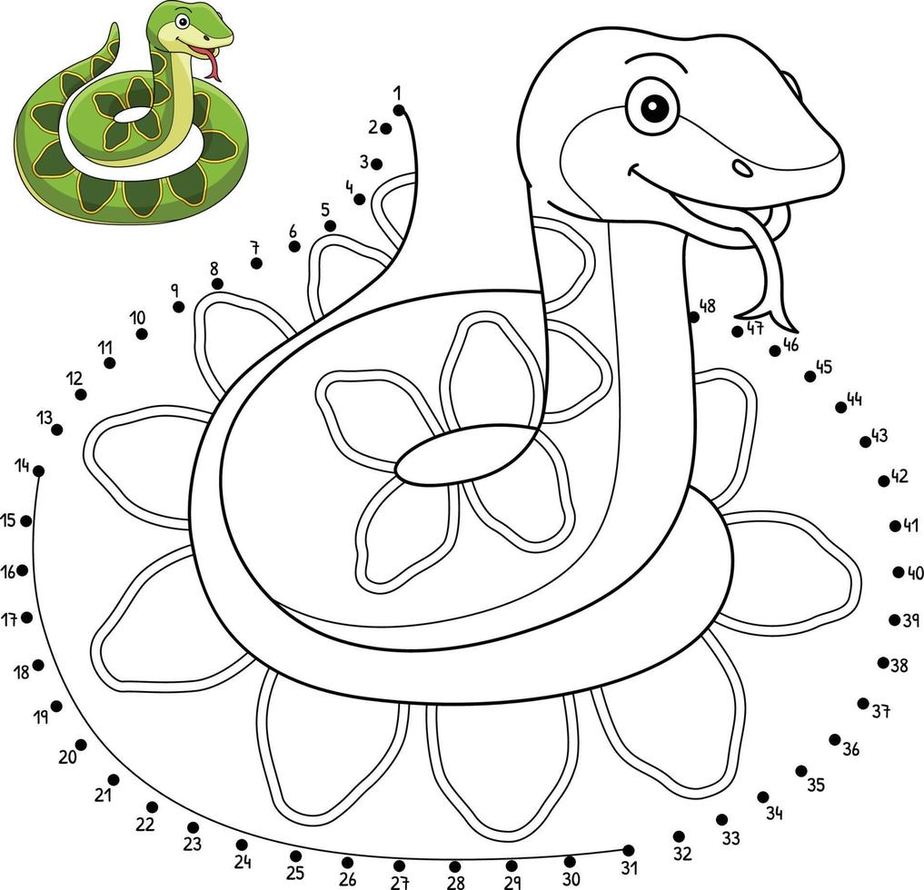 Dot to Dot Viper Animal Isolated Coloring Page 12626358 Vector Art at ... Dot to Dot Viper Animal Isolated Coloring Page 12626358 Vector Art at ...
