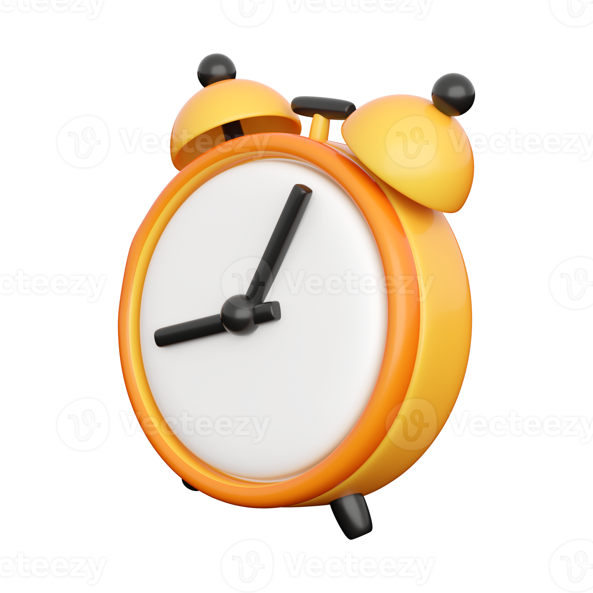 3d Alarm clock. Concept of business idea, education or reminder element ...