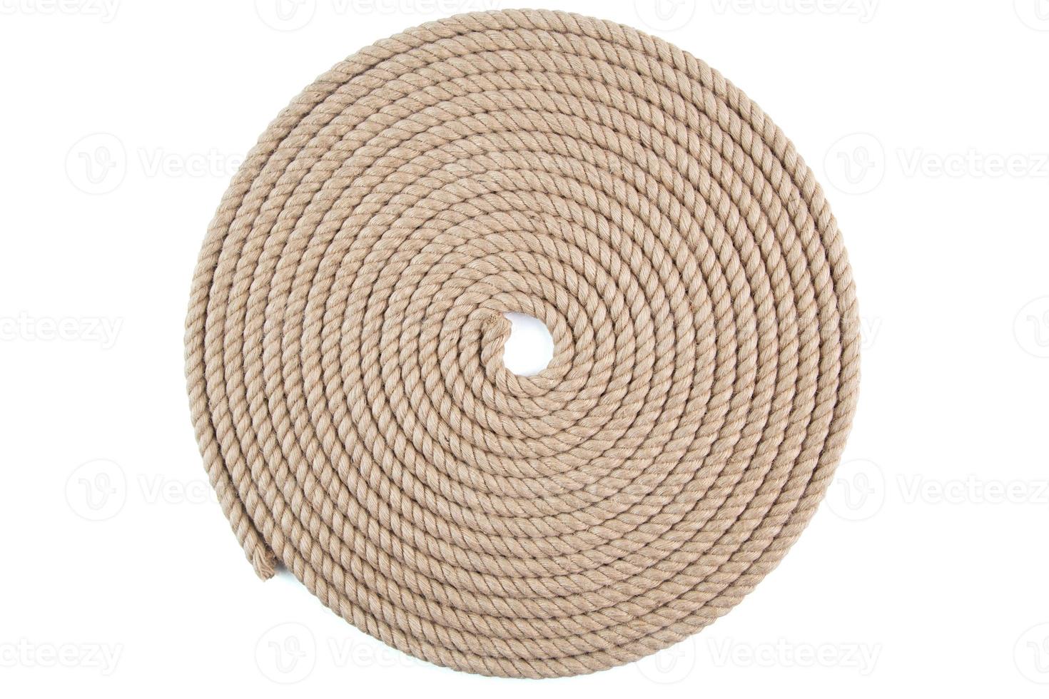 spiral flat coil of natural Jute Hessian Rope Cord Braided Twisted ...