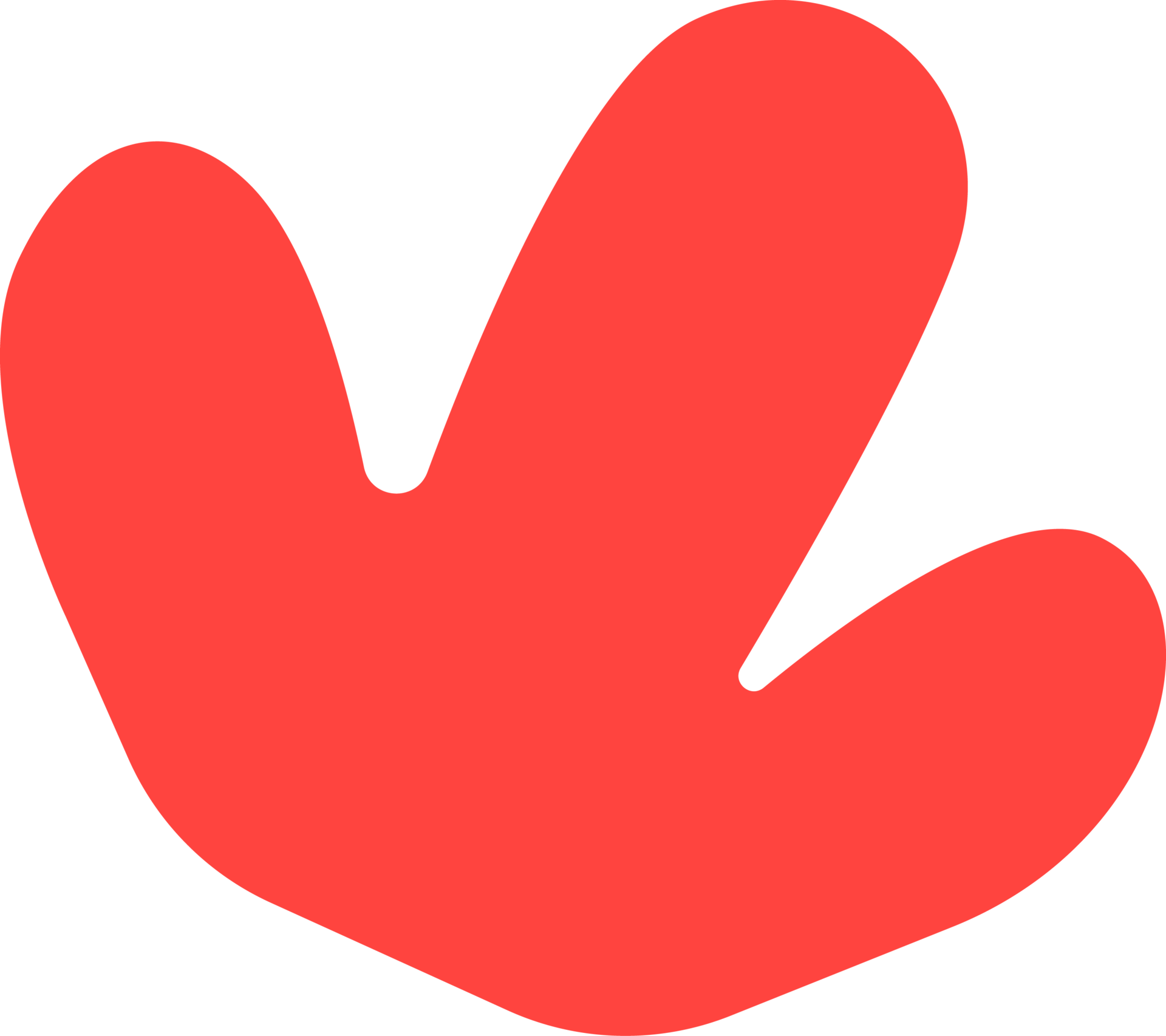 Freestyle Shape Abstract Art With Red Color 12628377 Png