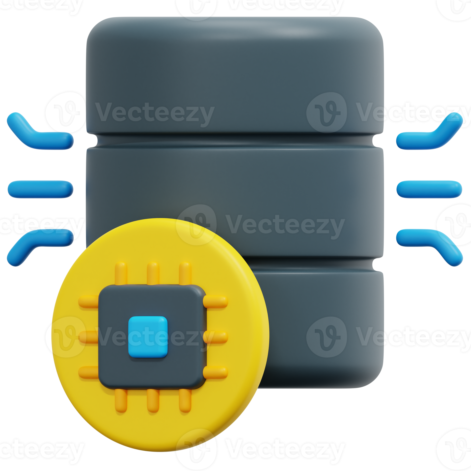 data 3d render icon illustration 12628421 PNG