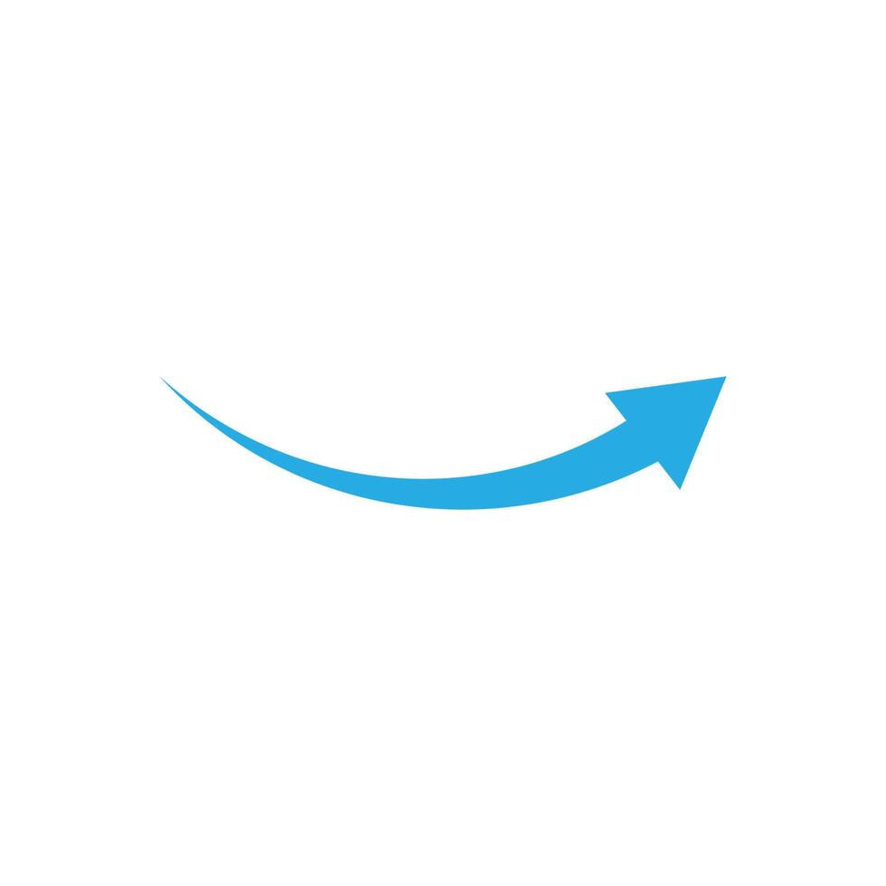eps10 blue vector curved or directional arrow icon isolated on white ... eps10 blue vector curved or directional arrow icon isolated on white ...