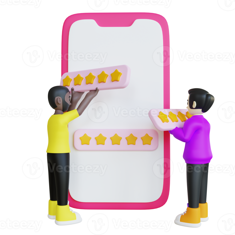 Satisfied Customers Giving Five Stars Review 3D Illustration 12629099 PNG Satisfied Customers Giving Five Stars Review 3D Illustration 12629099 PNG