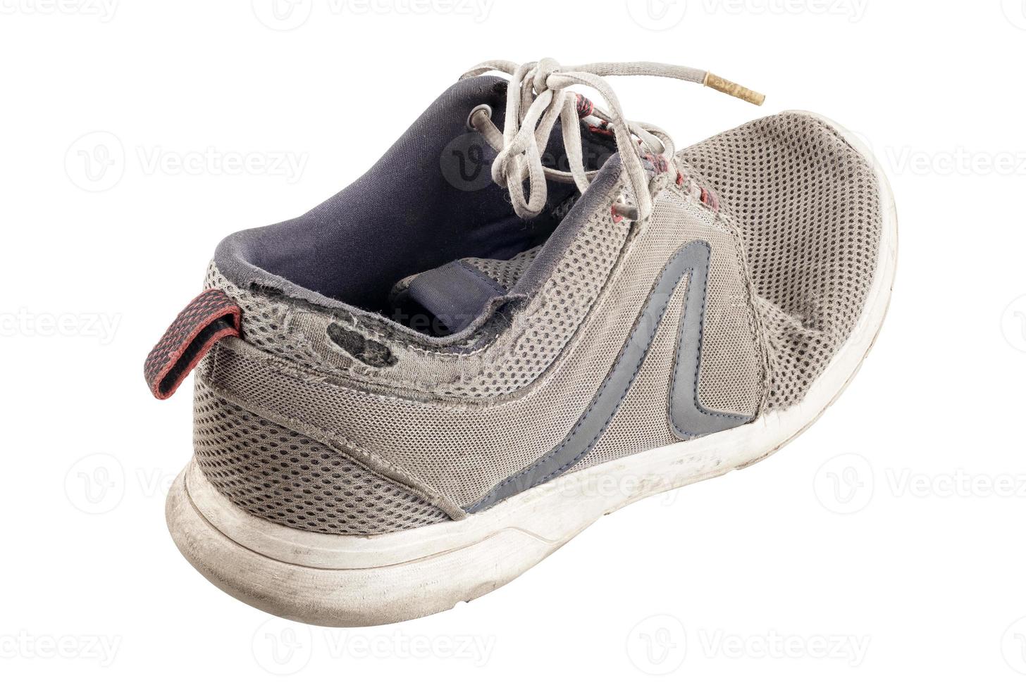 one worn out sneaker isolated on white background 12629619 Stock Photo ...