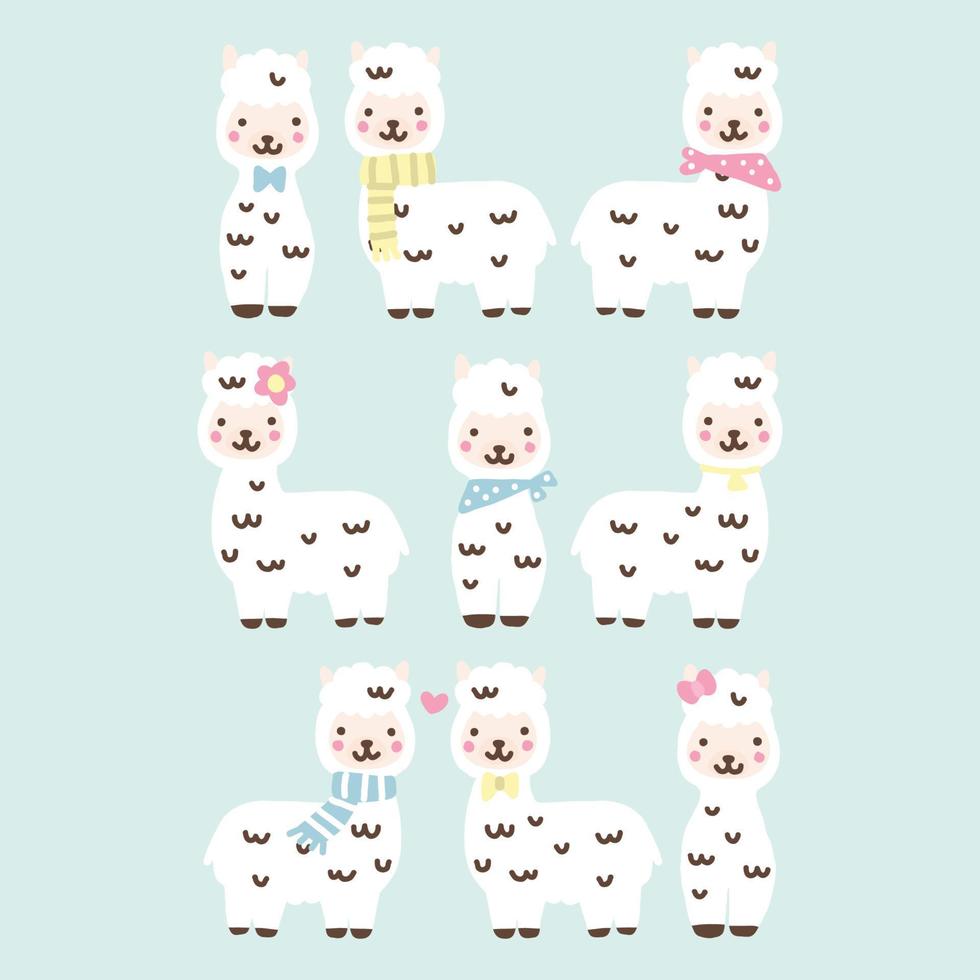 lindos dibujos de llamas 12630283 Vector en Vecteezy