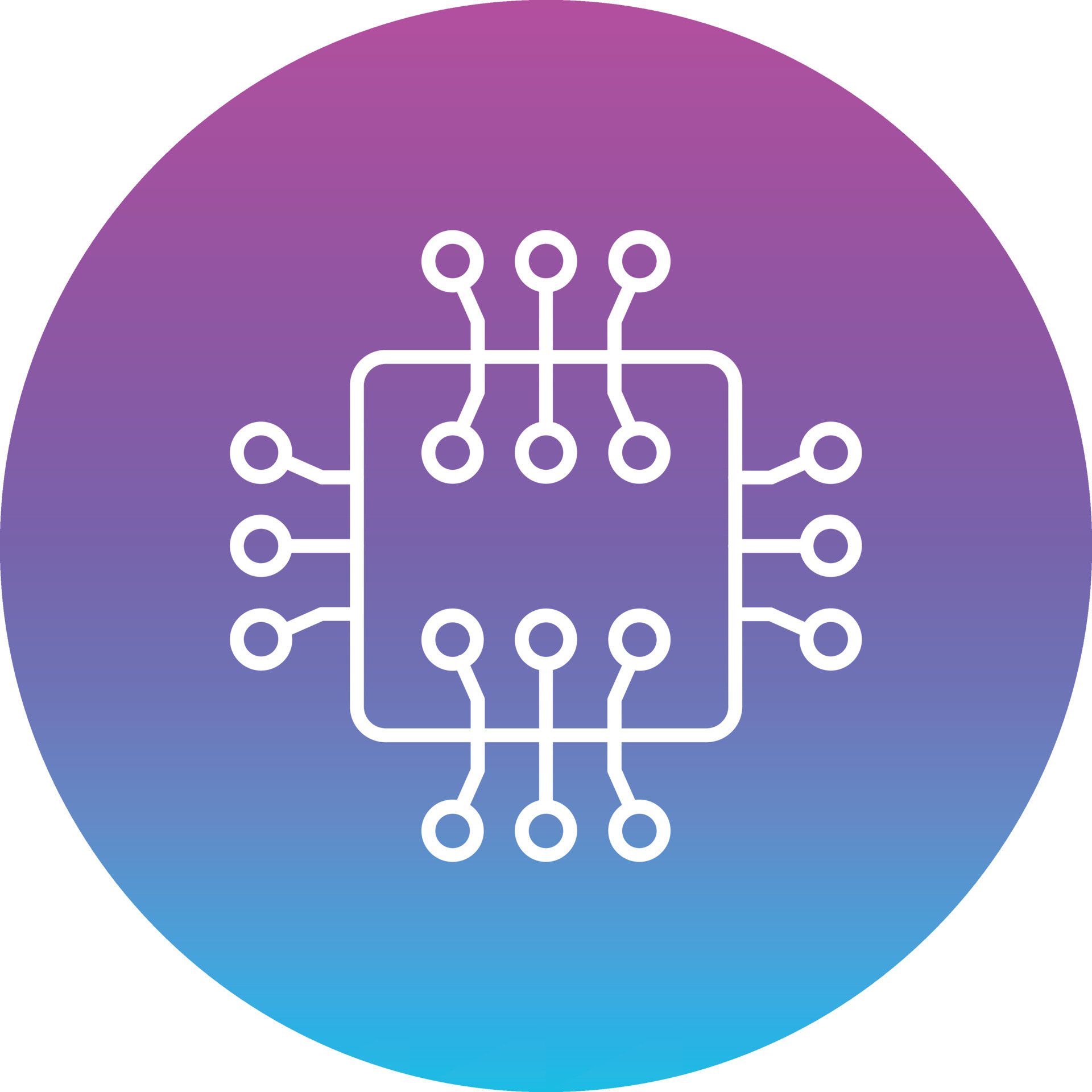 Microchip Gradient Circle Line Inverted Icon 12633678 Vector Art at ... Microchip Gradient Circle Line Inverted Icon 12633678 Vector Art at ...