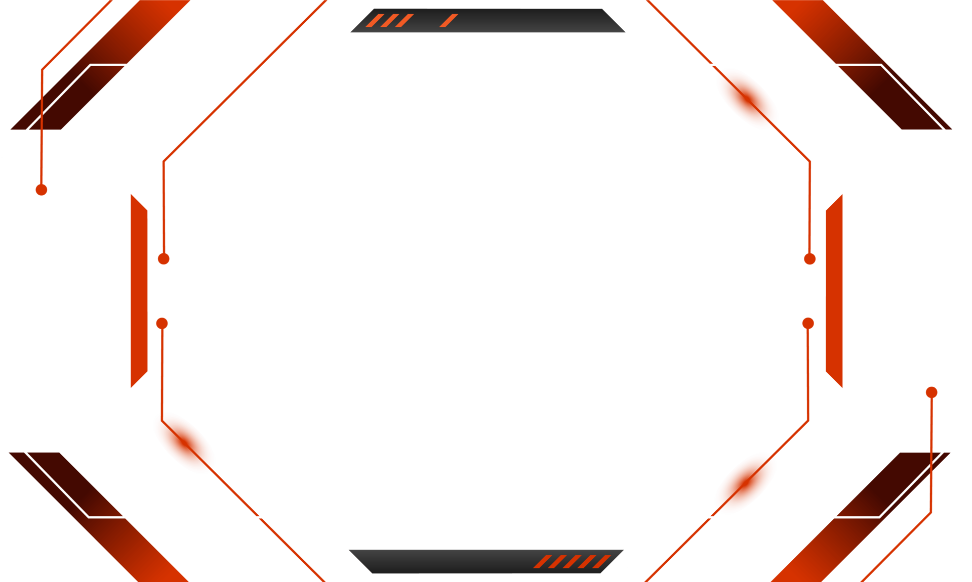 Futuristic Gaming Overlay For Design Element Copy Space Modern Shape For Ornament Live