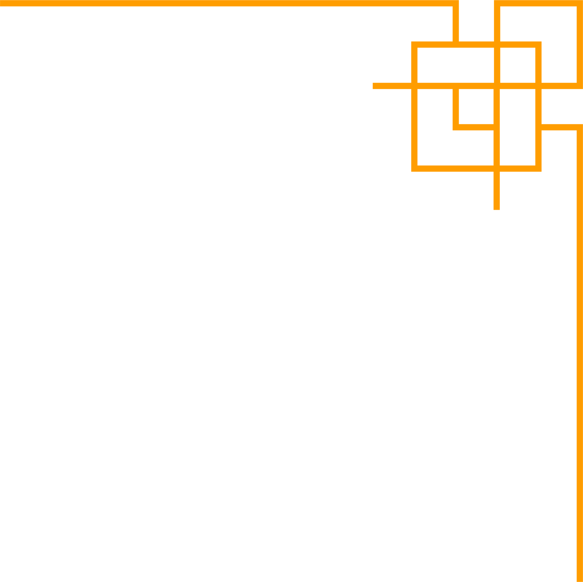 Corner Frame Art Deco Outline Stroke In Golden Color For Classy And