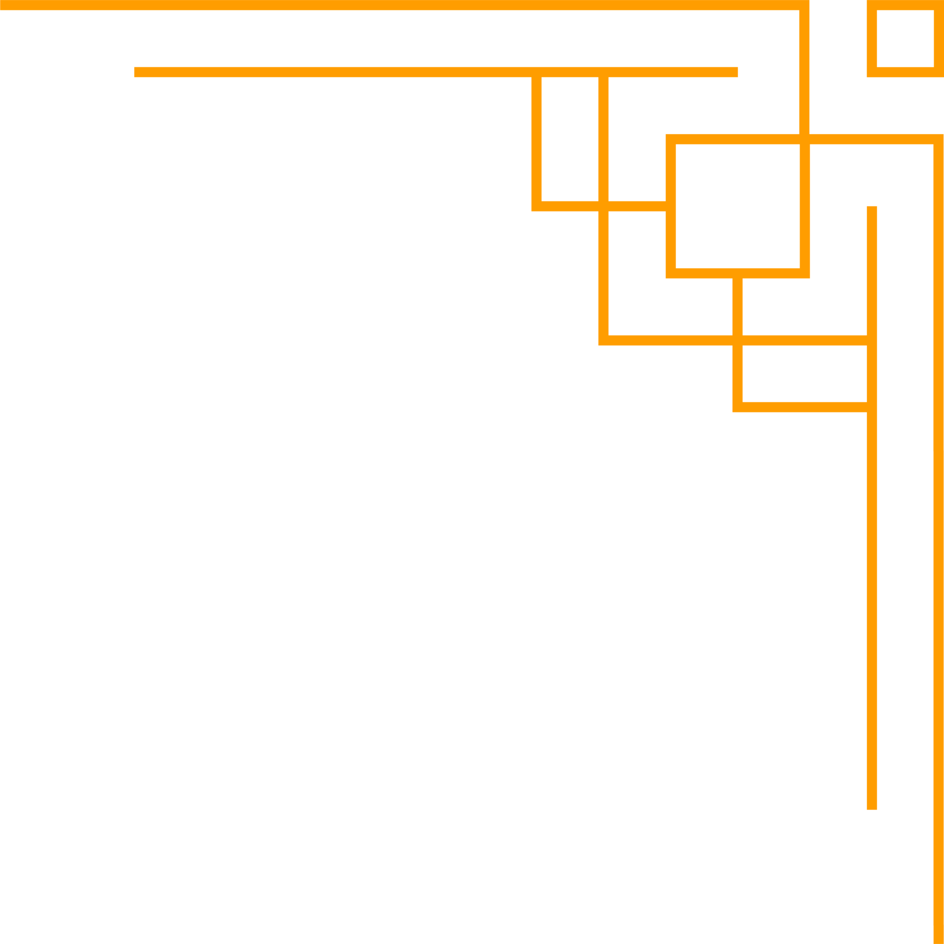 Corner Frame Art Deco Outline Stroke In Golden Color For Classy And