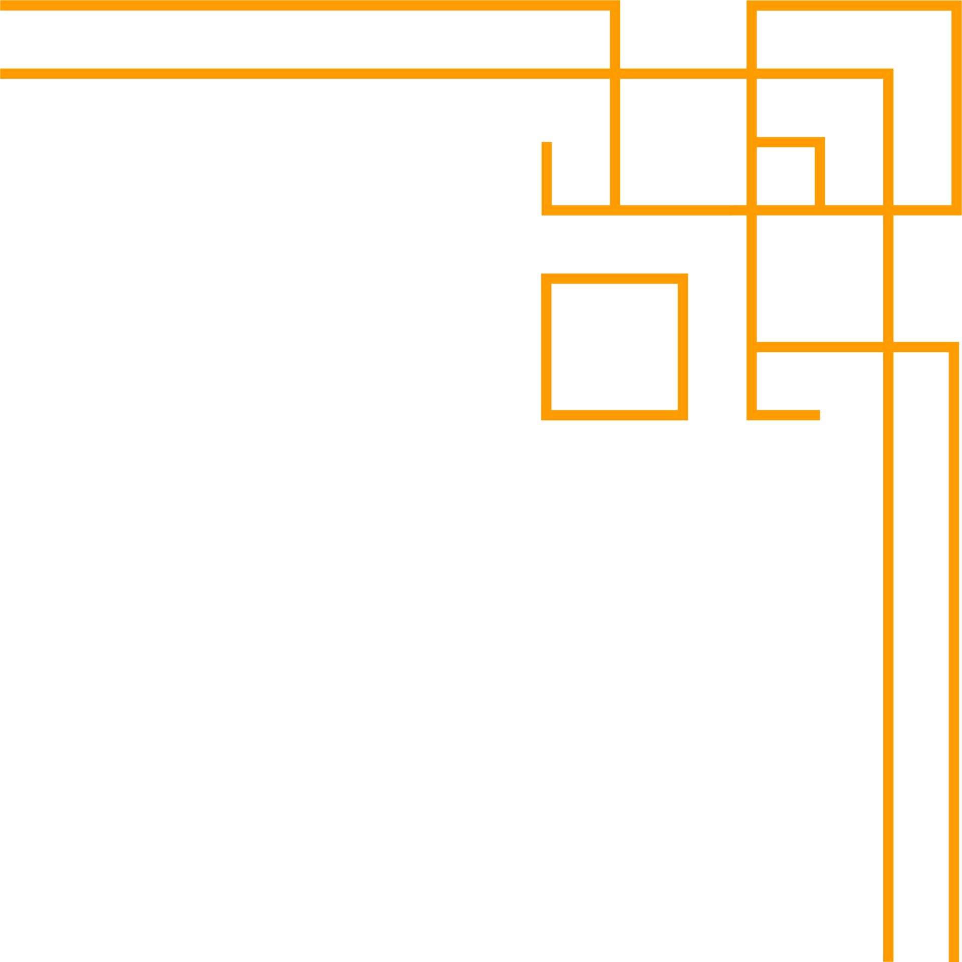 Corner Frame Art Deco Outline Stroke In Golden Color For Classy And
