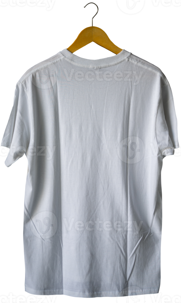 Plain T Shirt For Mockups Template With Full Back View Hanger In Isolated Background 12634997 Png