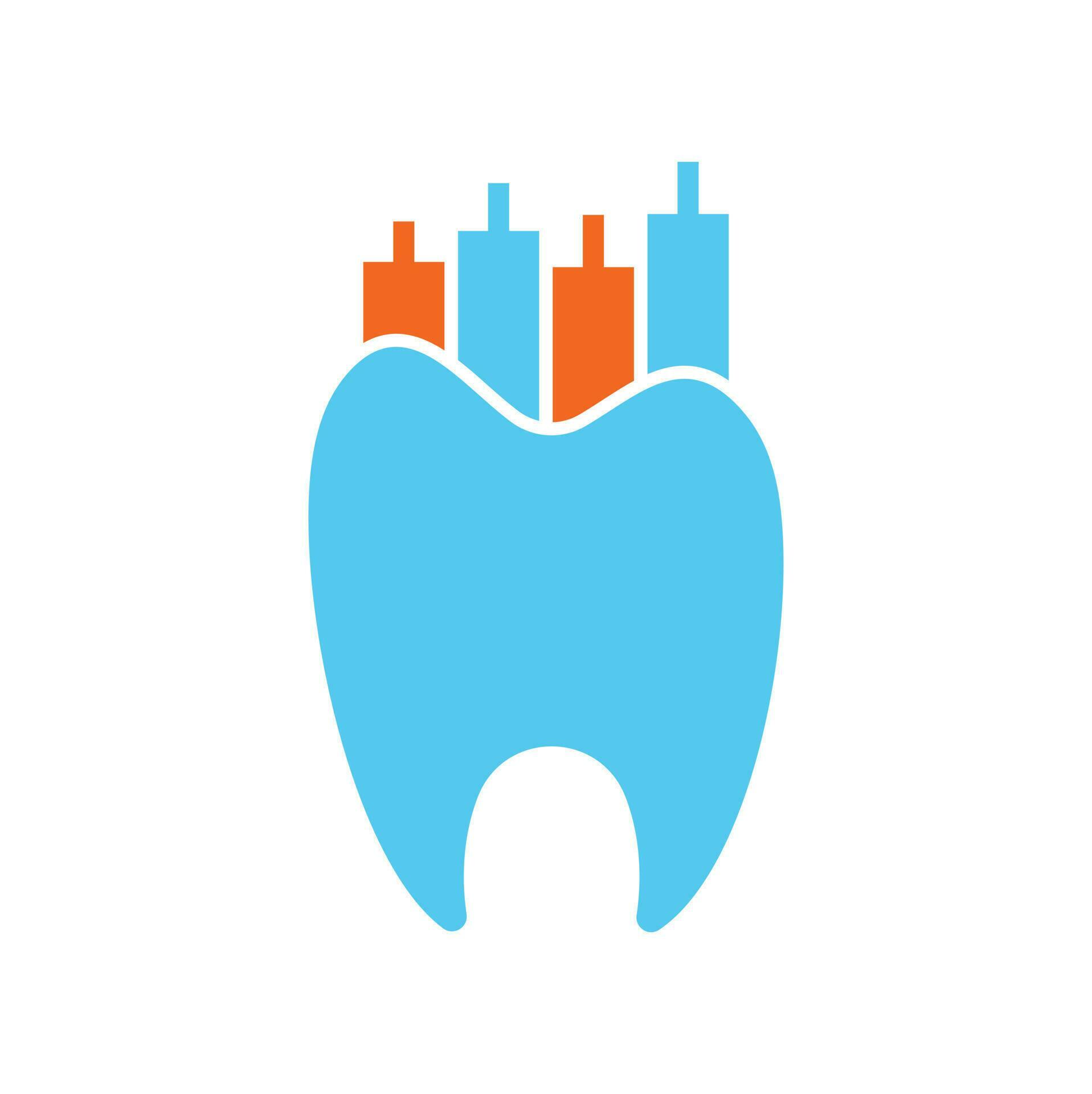 Dentist Finance Icon Logo Concept Dental Stat Vector Logo Design dentist-finance-icon-logo-concept-dental-stat-vector-logo-design