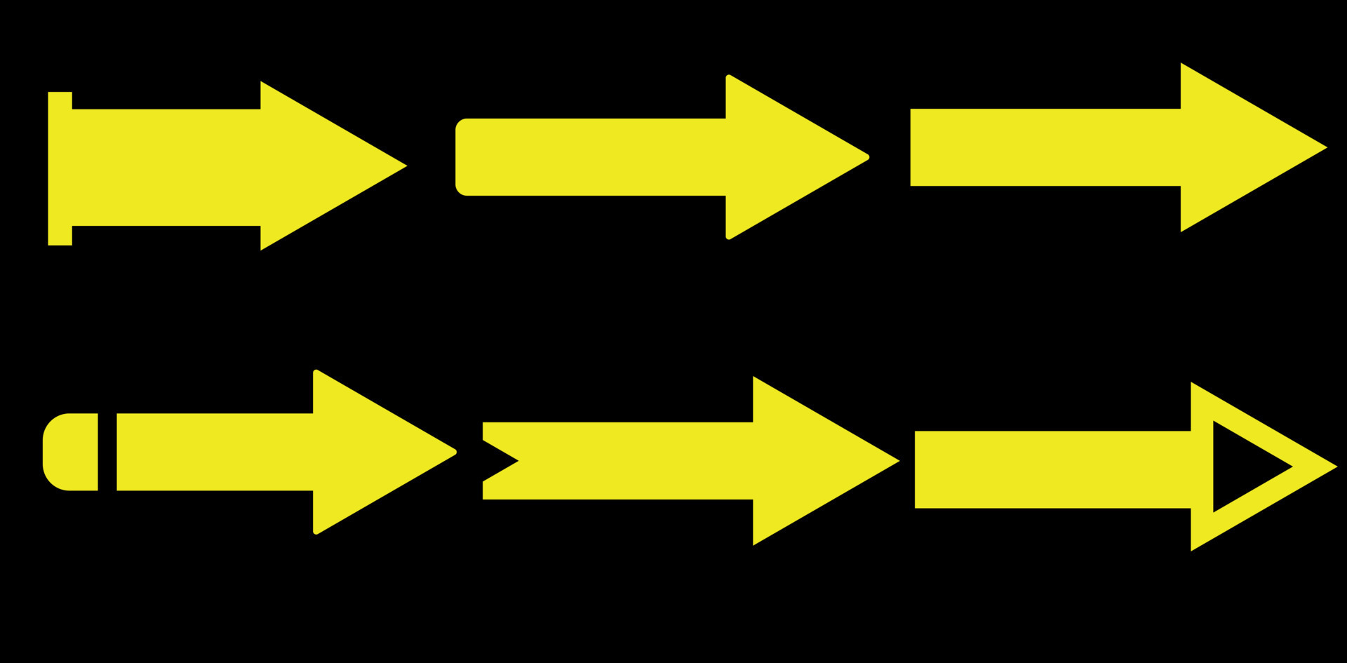 Set Arrow Icon Collection Different Arrows Sign Black Vector Arrows